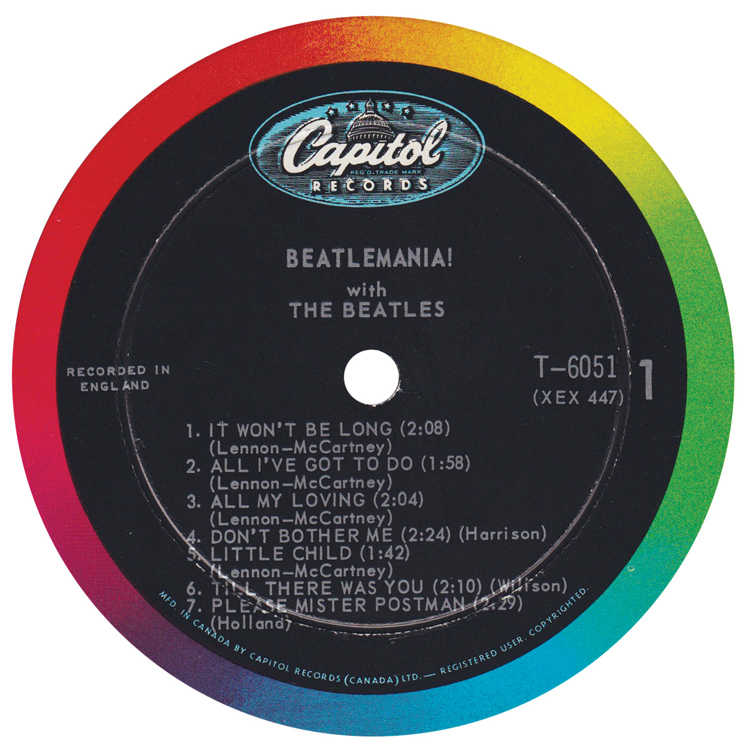 The Beatles Canadian Collection | Beatlemania! With The Beatles (T-6051 ...